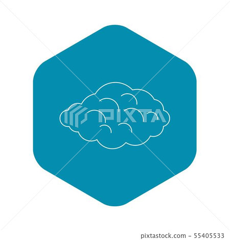Small cloud icon, outline style - Stock Illustration [55405533] - PIXTA