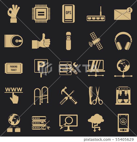 Sustenance icons set, simple style - Stock Illustration [55405629] - PIXTA