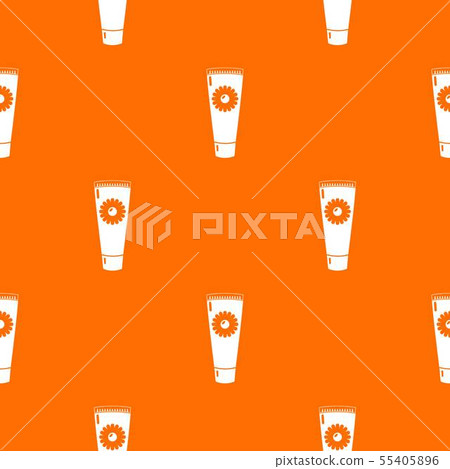 Tube cream pattern vector orange - Stock Illustration [55405896] - PIXTA