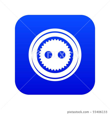 Fabric button icon blue vector - Stock Illustration [55406133] - PIXTA