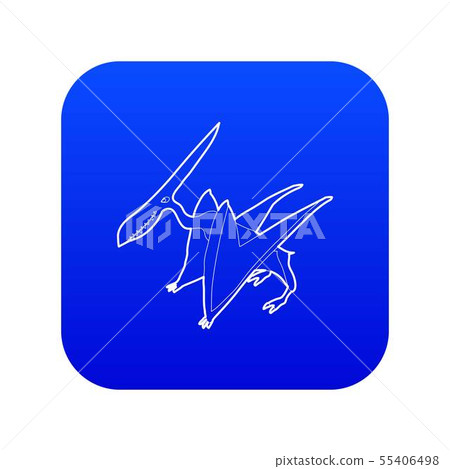 Pterodactyl icon blue vector - Stock Illustration [55406498] - PIXTA