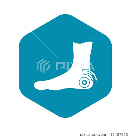 Foot heel icon, simple style - Stock Illustration [55407250] - PIXTA