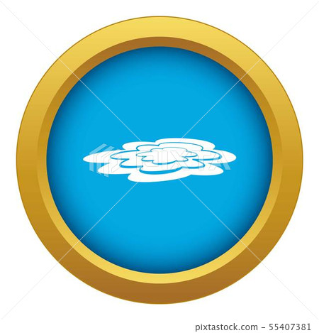 Water puddle icon blue vector isolated - Stock Illustration [55407381 ...