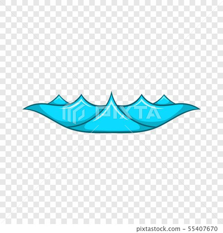 Small ocean waves icon, cartoon style - Stock Illustration [55407670 ...