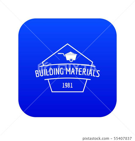 Building materials icon blue vector - Stock Illustration [55407837] - PIXTA