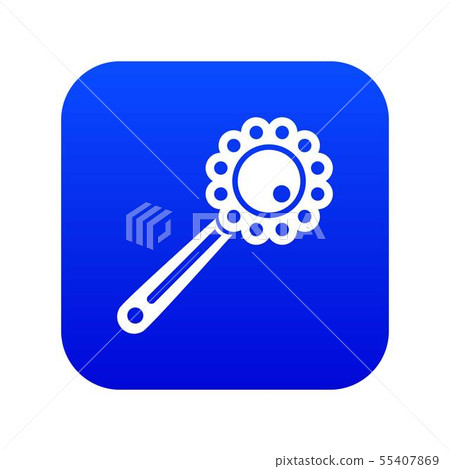 Baby rattle icon digital blue - Stock Illustration [55407869] - PIXTA