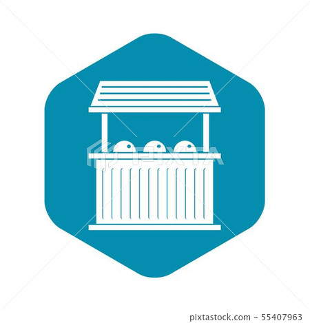 Carnival fair booth icon, simple style-插圖素材 [55407963] - PIXTA圖庫