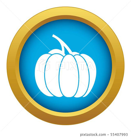 Pumpkin icon blue vector isolated - Stock Illustration [55407993] - PIXTA