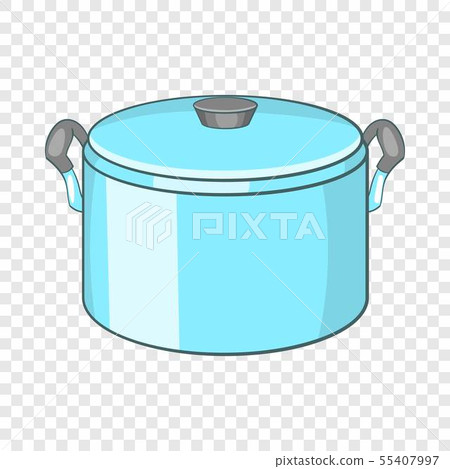 Pot with lid icon, cartoon style - Stock Illustration [55407997] - PIXTA