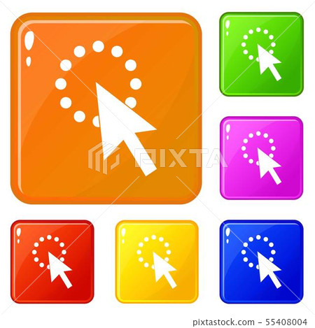 Click icons set vector color - Stock Illustration [55408004] - PIXTA