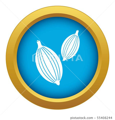 Cardamom pods icon blue vector isolated - Stock Illustration [55408244 ...