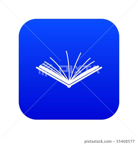 Open tutorial icon digital blue - Stock Illustration [55408577] - PIXTA