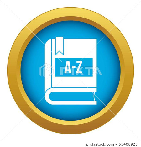 Dictionary book icon blue vector isolated - Stock Illustration ...