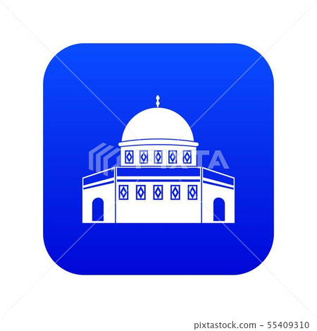 Dome of the Rock on the Temple Mount icon... - Stock Illustration ...