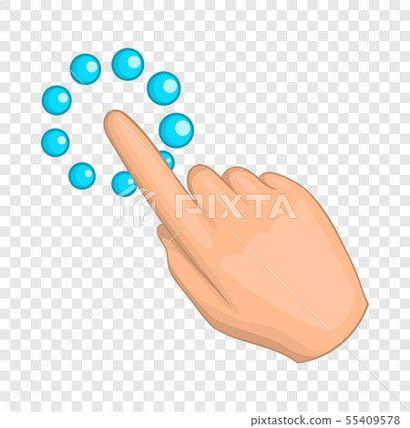 Hand click cursor icon, cartoon style - Stock Illustration [55409578 ...