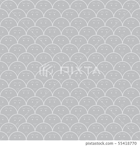 Vector one-color grey seamless background with - Stock Illustration ...