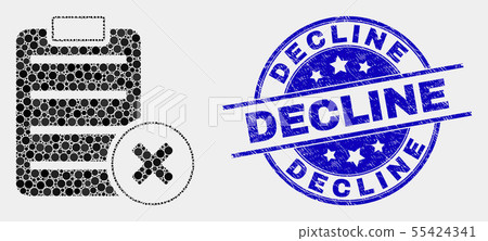 Vector Pixelated Delete Report Page Icon and... - Stock Illustration ...