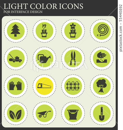 landscape design icon set - Stock Illustration [55440892] - PIXTA