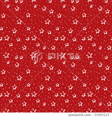 Christmas stars ans snow seamless pattern - Stock Illustration ...