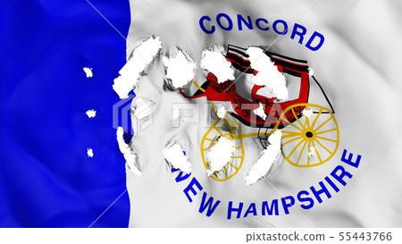 Concord capital city flag with a small holes - Stock Illustration ...