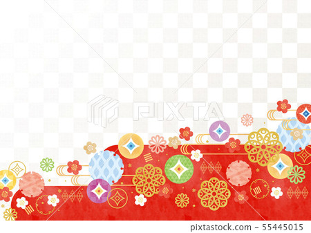 Tech background material-cute Japanese pattern... - Stock Illustration ...