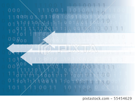 abstract technology arrow icon and computer code - Stock Illustration ...