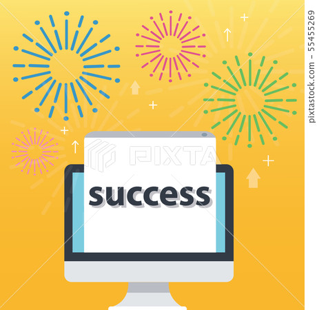 success pop up on screen computer - Stock Illustration [55455269] - PIXTA