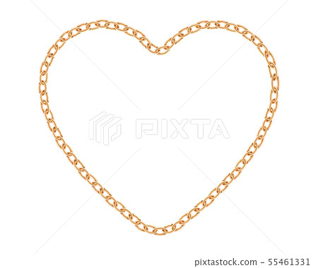 Realistic golden chain texture. Gold chains link - Stock Illustration ...