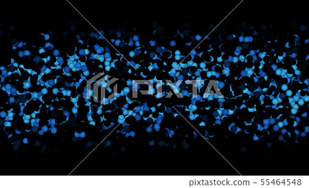 CG particle light emitting ball blue light blue - Stock Illustration ...