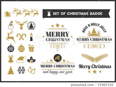 christmas Retro Vector for banner - Stock Illustration [55465520] - PIXTA