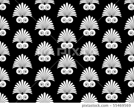 Ancient swirl greek seamless ornament pattern, - Stock Illustration ...