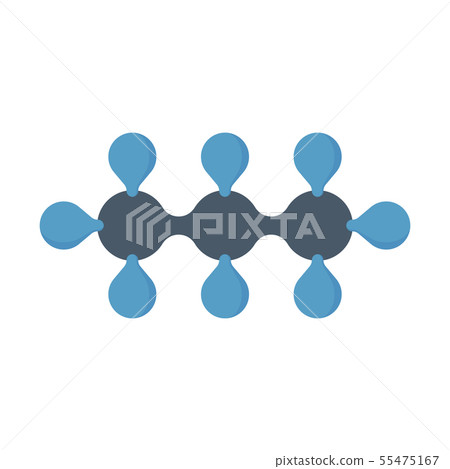 gas molecule icon - Stock Illustration [55475167] - PIXTA