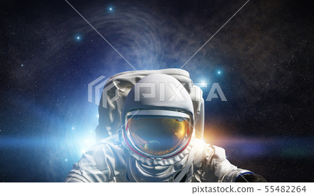 Concept of conquering the universe by the human... - Stock Photo ...
