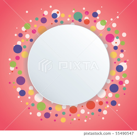 Abstract colorful round circle background - Stock Illustration ...