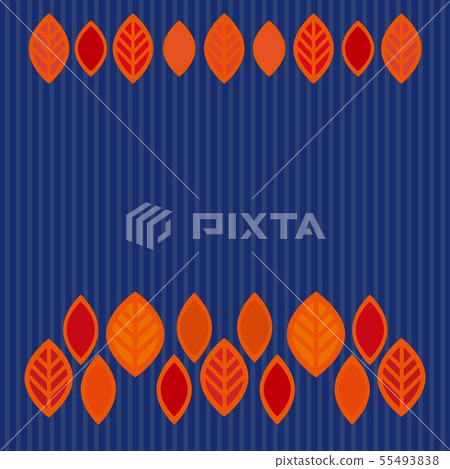 Leaf autumn stripes - Stock Illustration [55493838] - PIXTA