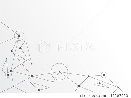Abstract geometric connect lines and dots. - Stock Illustration ...