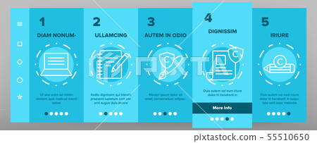 Color Copywriting and Blogging Vector Onboarding - Stock Illustration ...