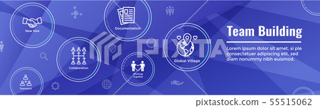 Team Building, Teamwork, - Connectivity Icon Set - Stock Illustration ...
