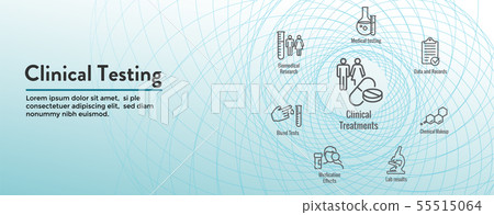 Clinical Study Web - Header Banner and Icon Set-插圖素材 [55515064] - PIXTA圖庫