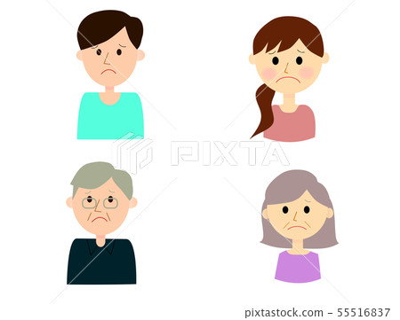 Family troubled face - Stock Illustration [55516837] - PIXTA
