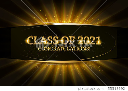 Class of 2021 Congratulations Graduates - Stock Illustration [55518692 ...