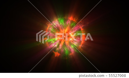 Colorful shock wave consisting particles. VFX... - Stock Illustration ...