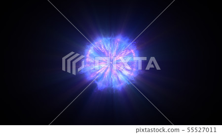 Colorful shock wave consisting particles. VFX... - Stock Illustration ...