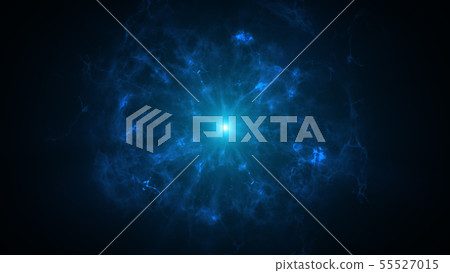 Colorful shock wave consisting particles. VFX... - Stock Illustration ...