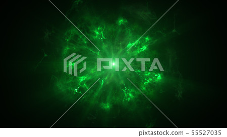 Colorful shock wave consisting particles. VFX... - Stock Illustration ...