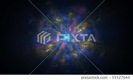 Colorful shock wave consisting particles. VFX... - Stock Illustration ...