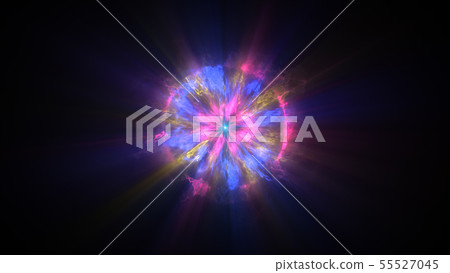 Colorful shock wave consisting particles. VFX... - Stock Illustration ...
