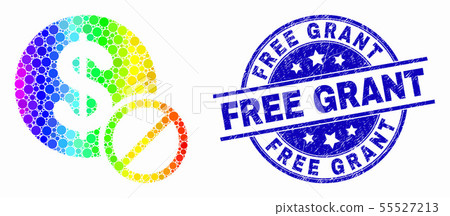 Vector Bright Dotted Priceless Icon and Grunge... - Stock Illustration ...