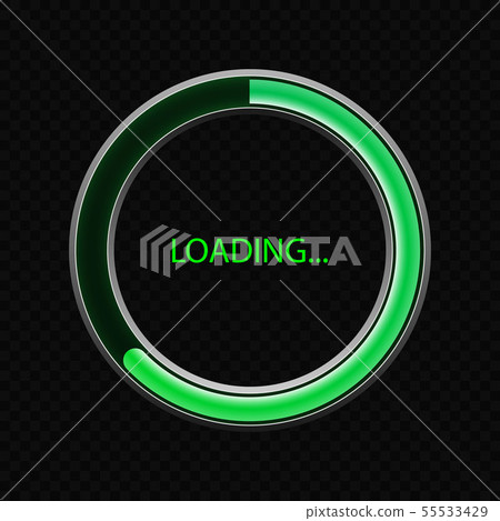 Round progress loading bar - Stock Illustration [55533429] - PIXTA