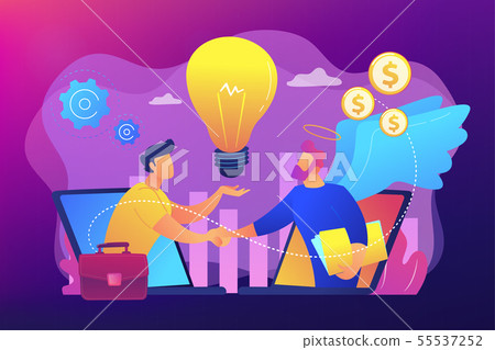 Angel investor concept vector illustration - Stock Illustration ...